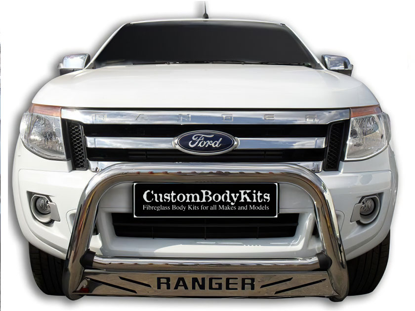 Ford Ranger T6 Universal Stainless Steel nudge Bar – T6 Brkt (3 ...